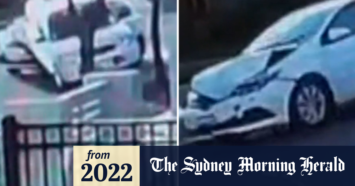 Video: Car slams into power pole in Adelaide