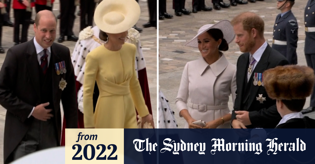 Video: Royal family attends Thanksgiving service