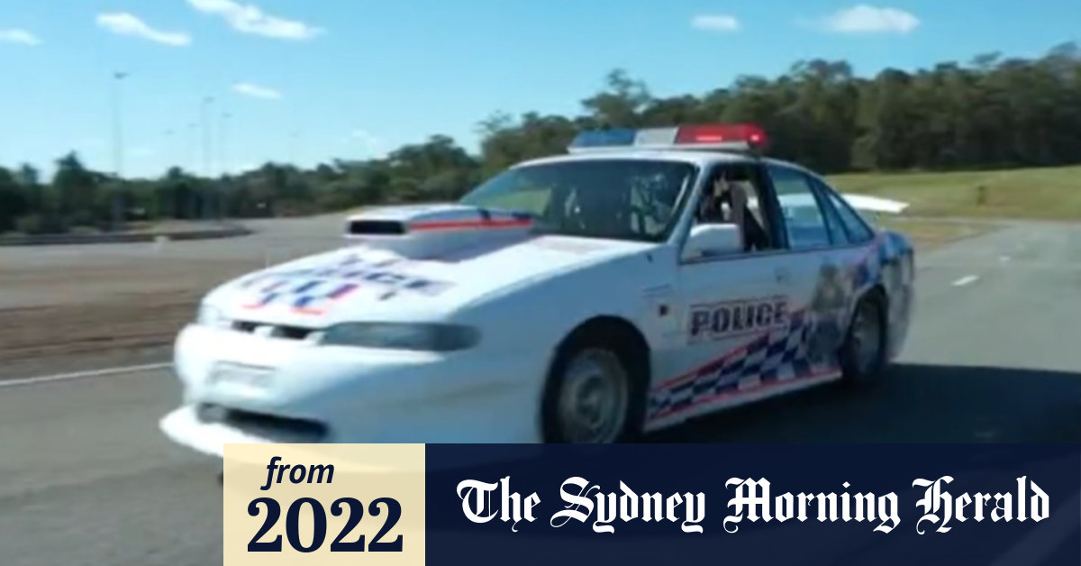 Video: Ex-police drag racing car restored for road safety