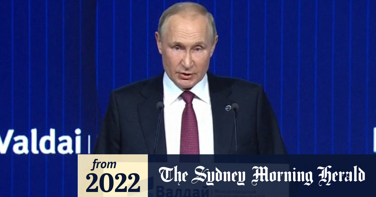 Video: Vladimir Putin takes aim at the West in speech