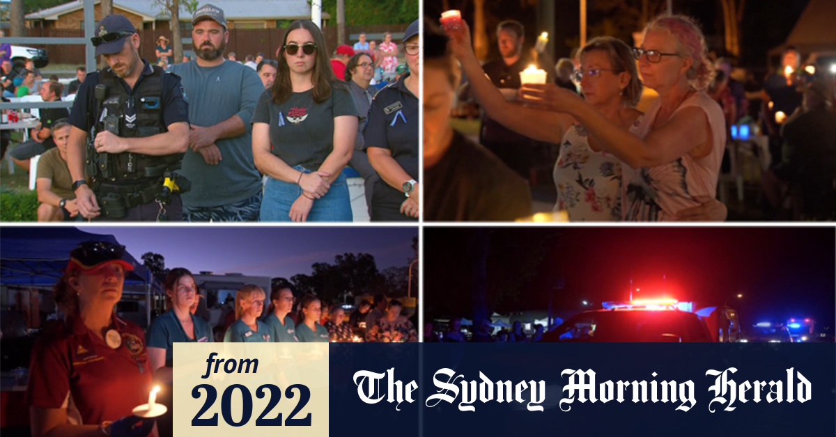 Video: Surviving police shooting victim joins moving vigil for fallen ...