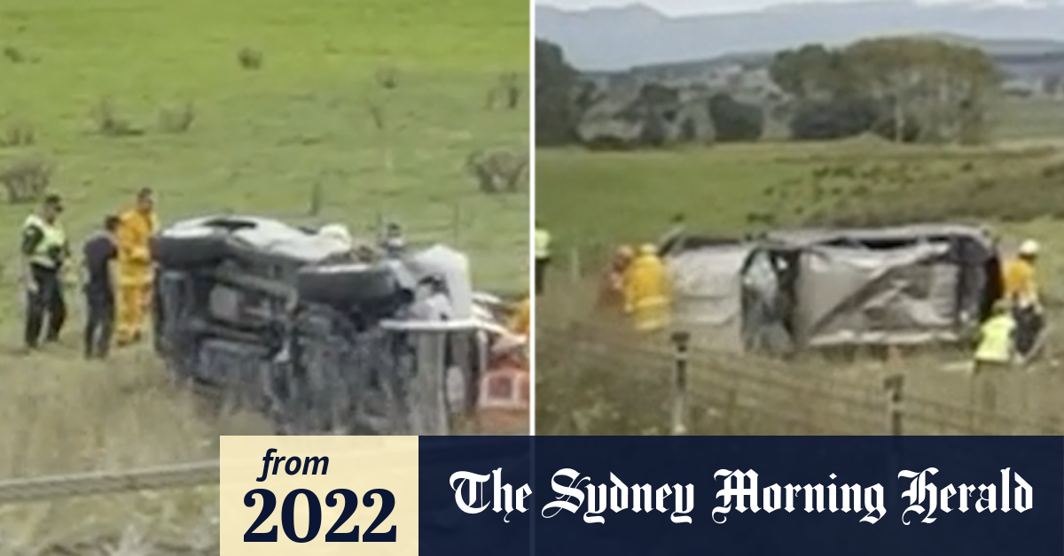 Video: PM's security car crashes in Tasmania