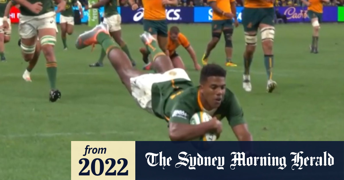 Video: Springboks rookie scores stunning try