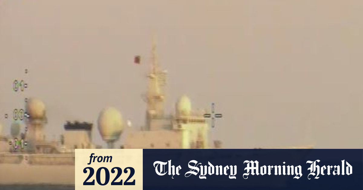 Video: Defence Department video of Chinese intelligence ship off WA