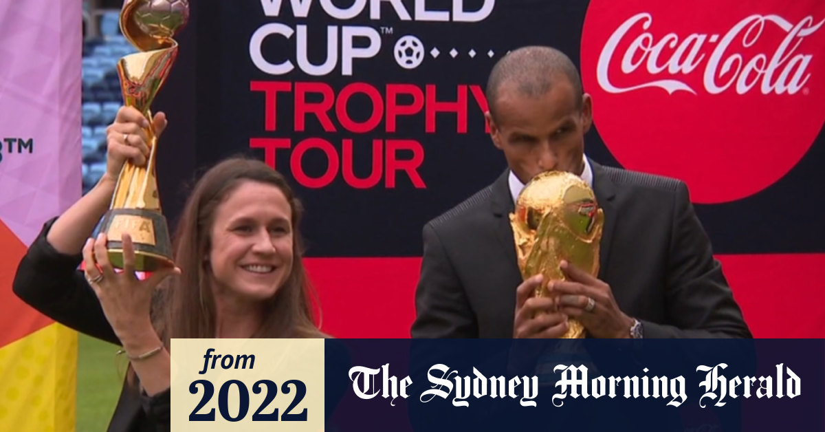 Video: FIFA World Cup trophies shown off in Australia
