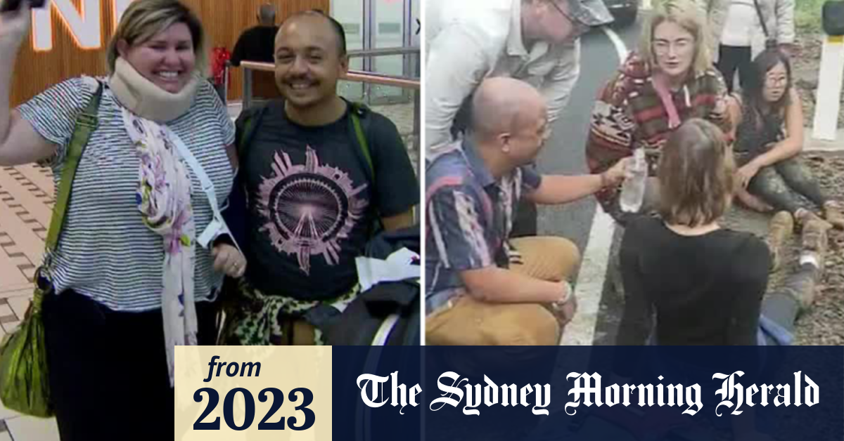 Video: Brisbane couple returns home after horror overseas bus crash