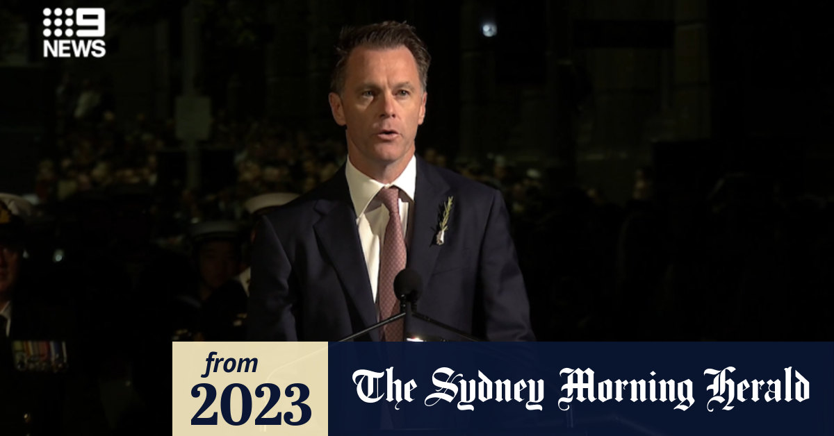 Video: NSW Premier reads poem at Anzac Day Dawn Service