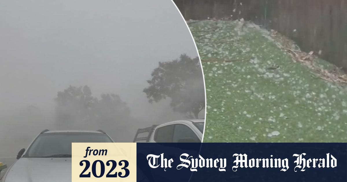 Video: 'Very dangerous' thunderstorm rips through Brisbane
