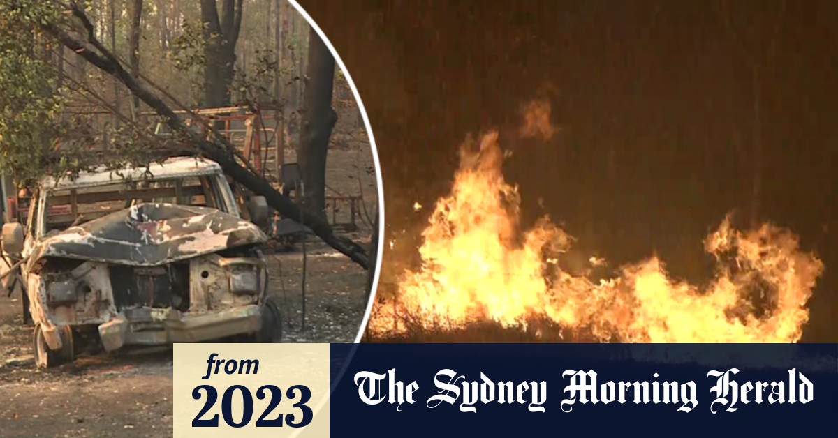 Video: Man dies in NSW bushfire while defending home