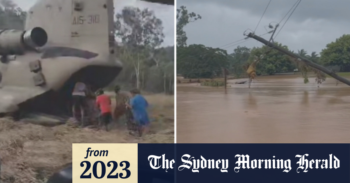 Video: Flood-hit Queensland communities remain cut off after roads ...