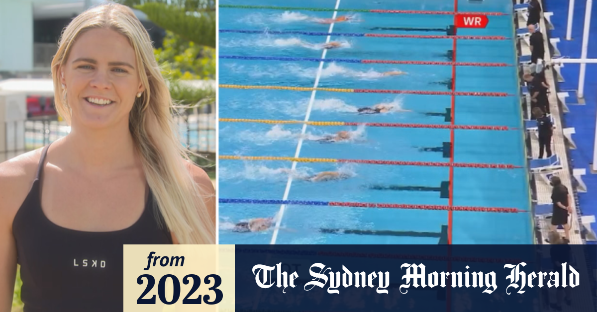 Video: Swim star explains freak injury