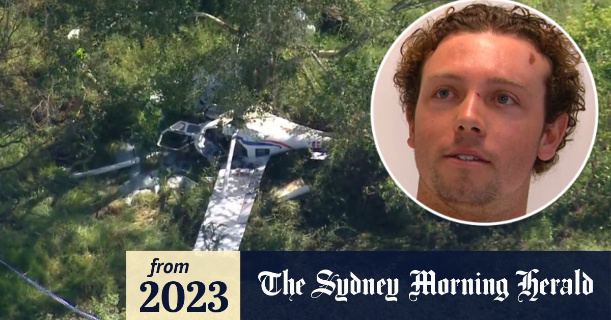 Video: Plane crash survivor drives himself to hospital