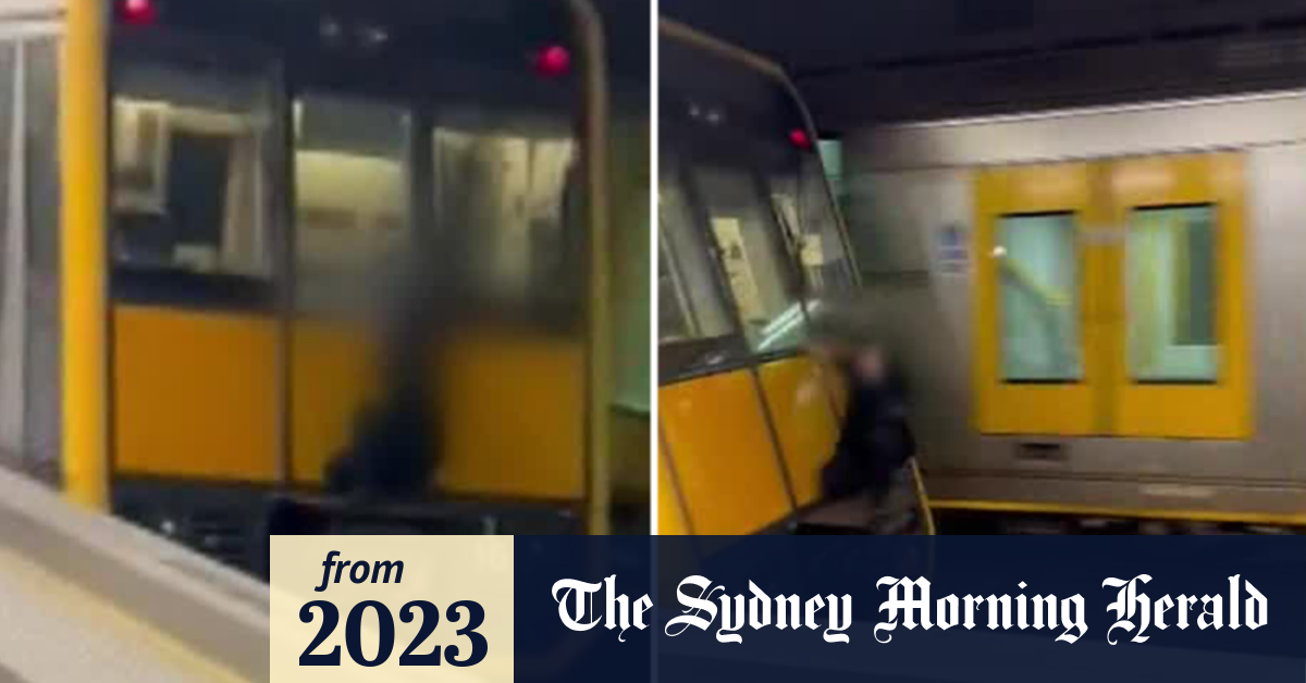 Video: Teen filmed train surfing on carriage