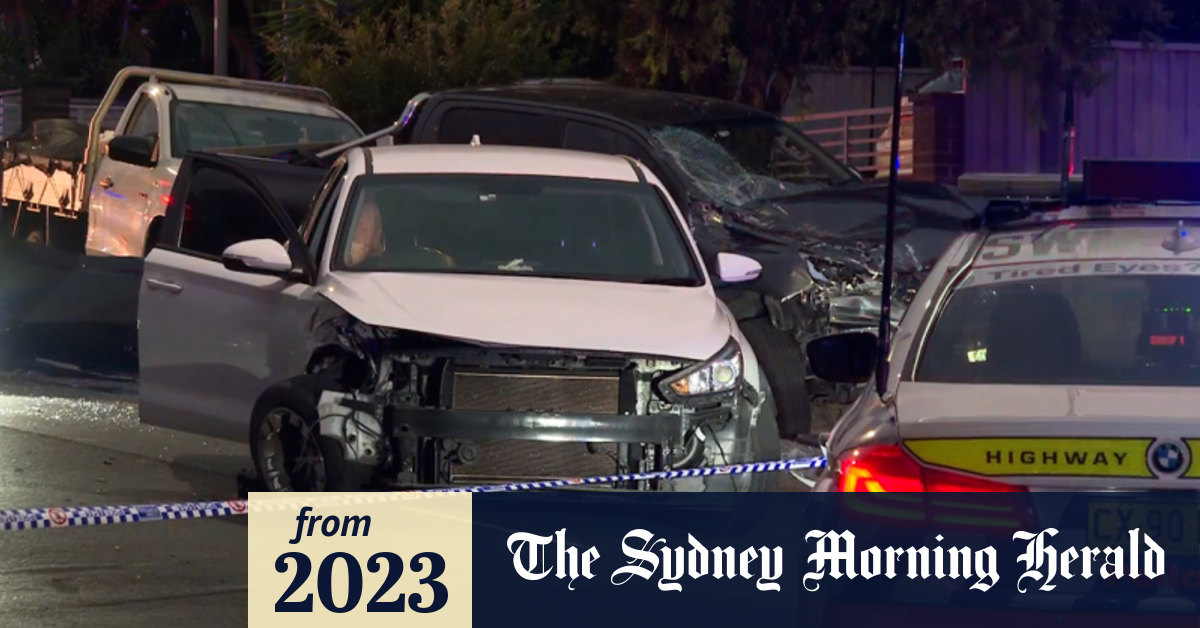 Video: Man killed during horror three-way collision in Sydney's west