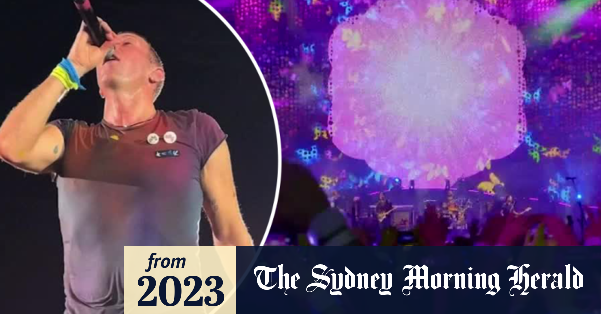 Video: Coldplay lands in Perth ahead of shows