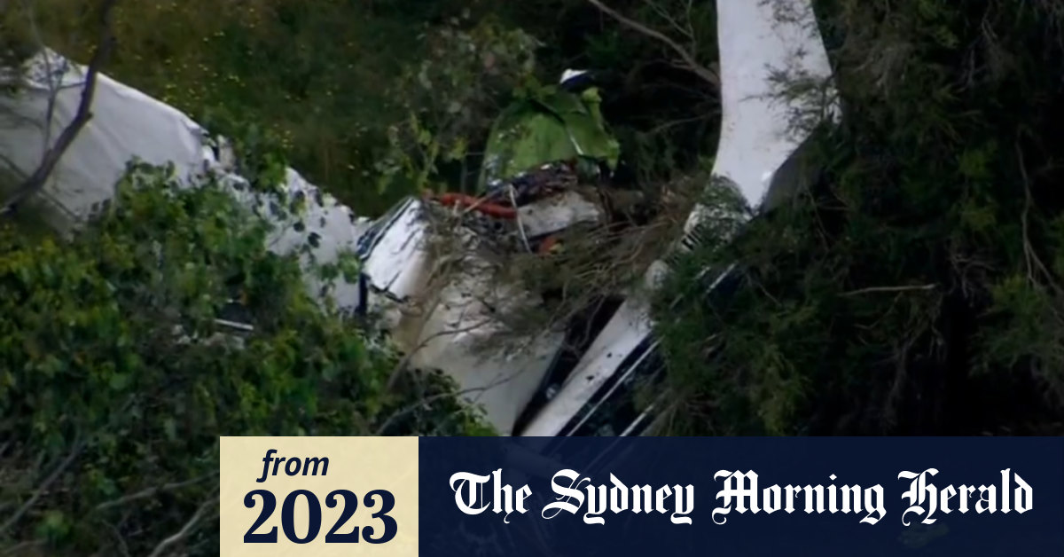 Video: Pilot injured after small plane crash in Victoria