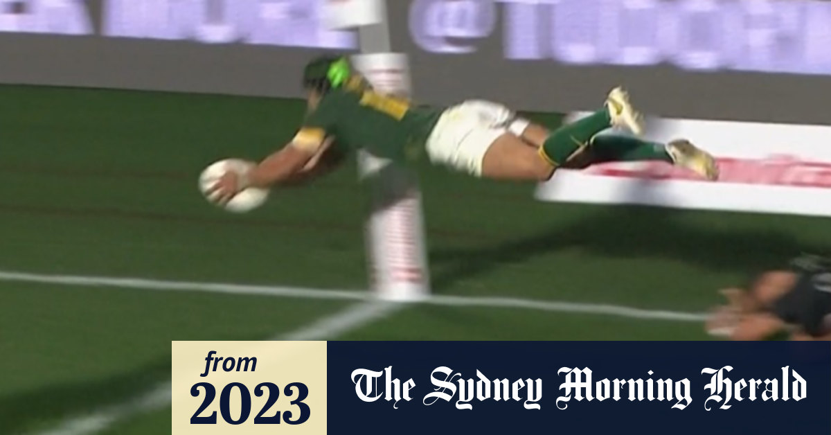 Video: Flying Kolbe strikes for Springboks