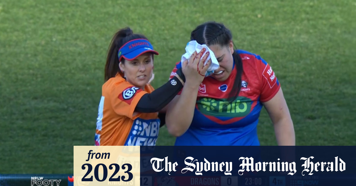 Video: Knights stars off after head clash