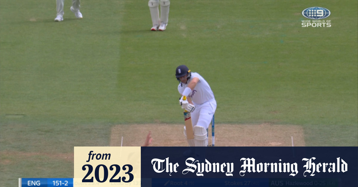 Video: Aussie lbw review falls agonisingly short