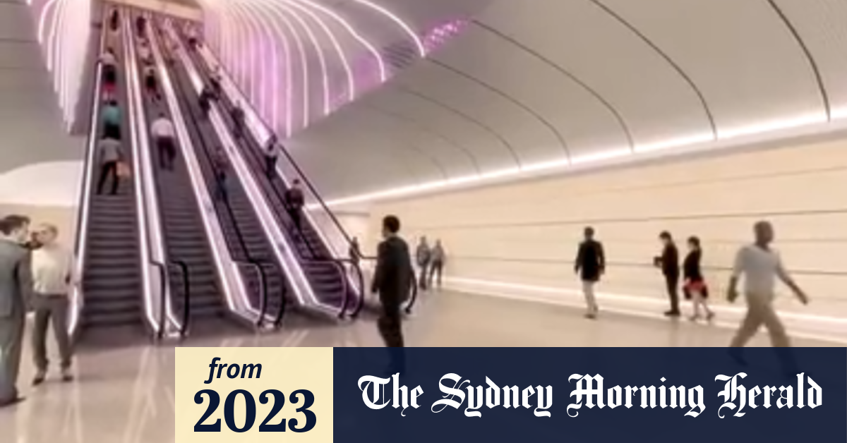 Video: Sneak peek inside new Martin Place metro station