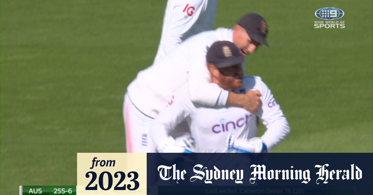 Video: Embattled Bairstow takes superb catch