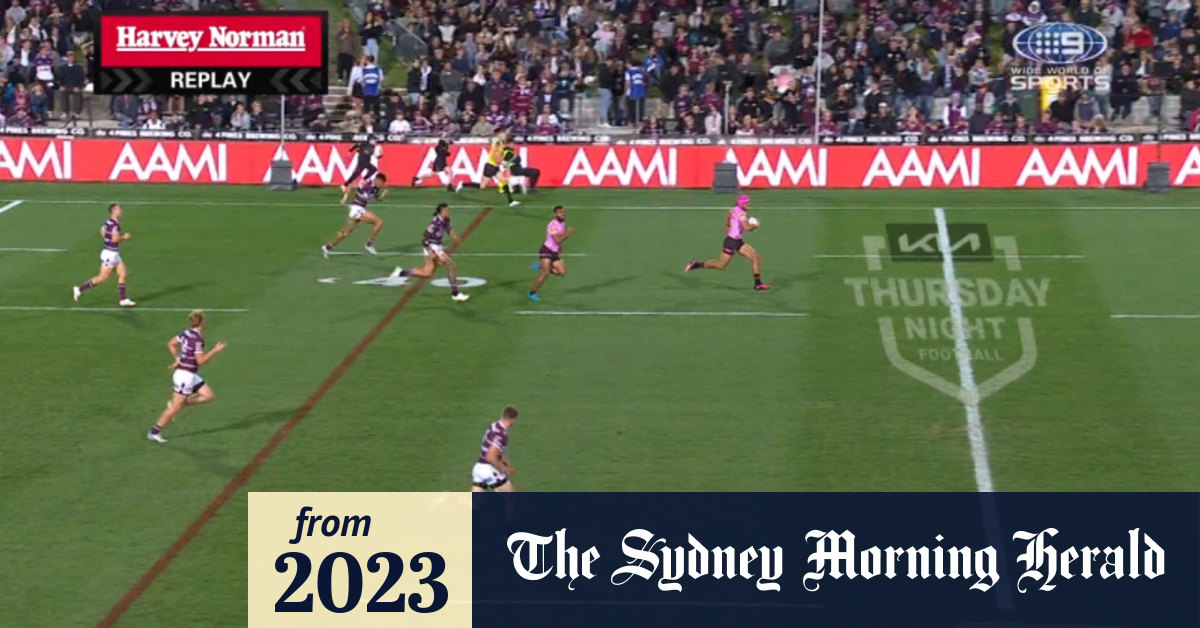 Video: Crichton swoops for intercept try