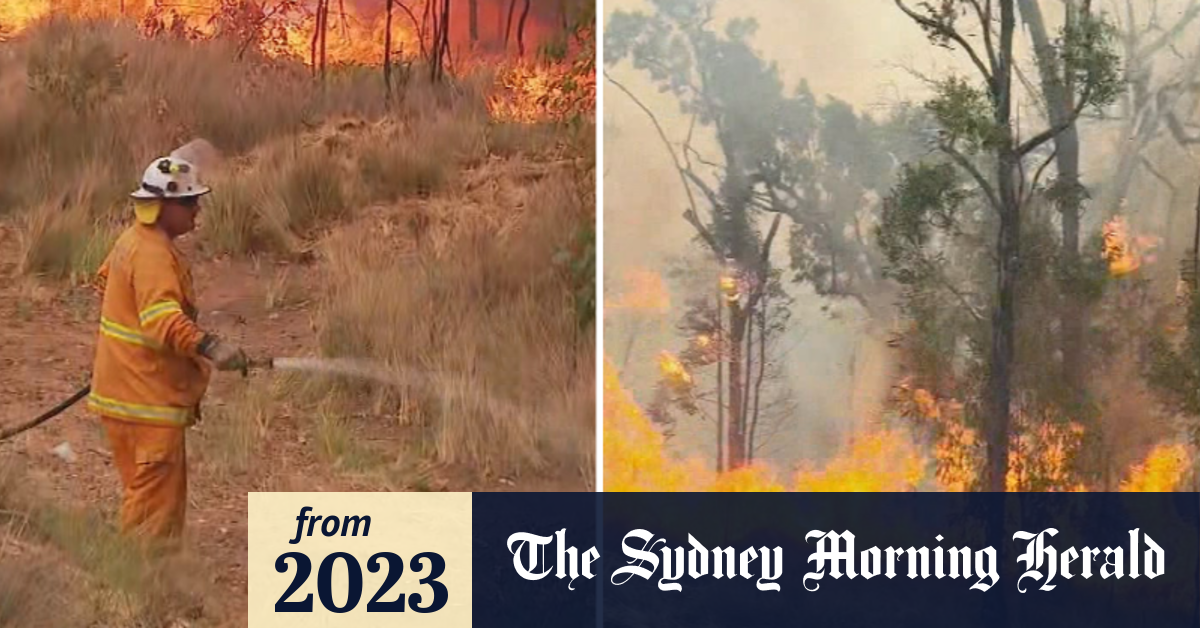 Video: Residents evacuated from fast-moving fire