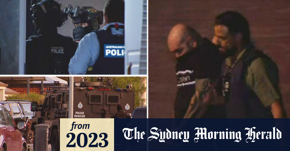 Video: Man arrested after Perth siege