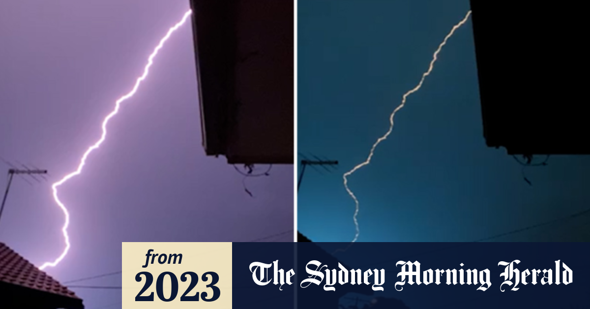 Video: Wild weather lights up Melbourne sky