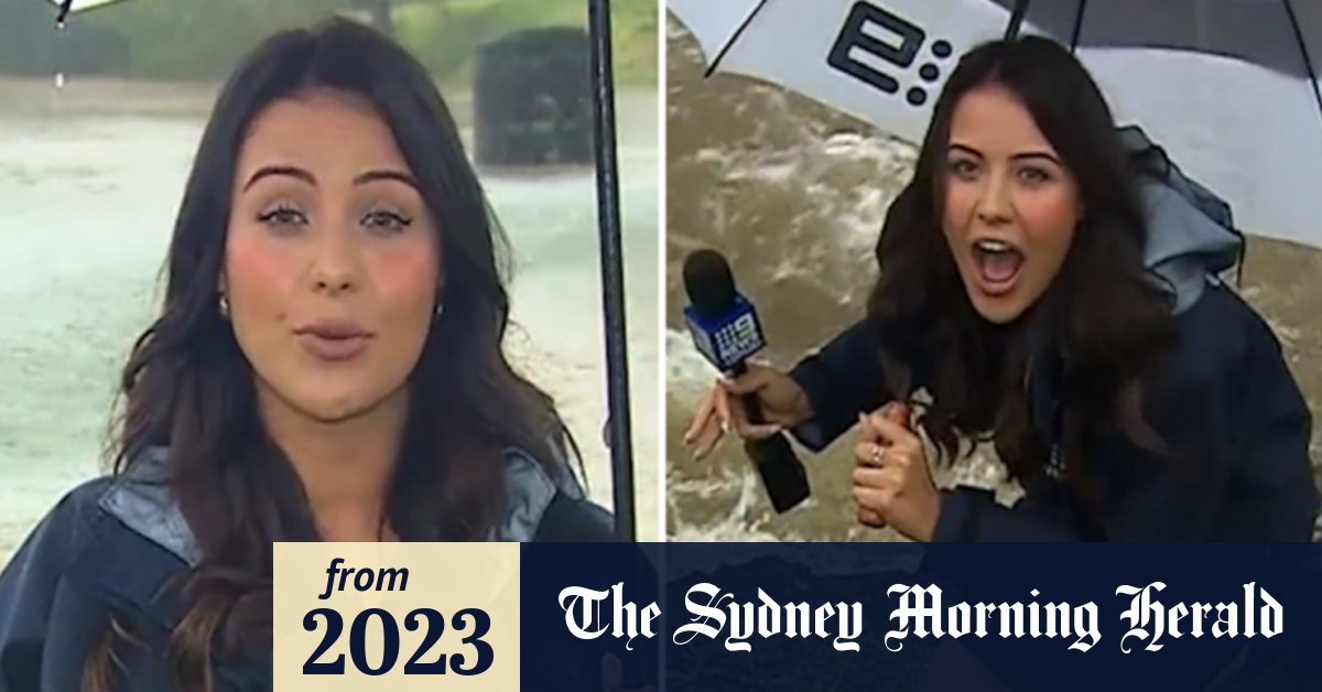 Video: 9News weather presenter takes a tumble on air