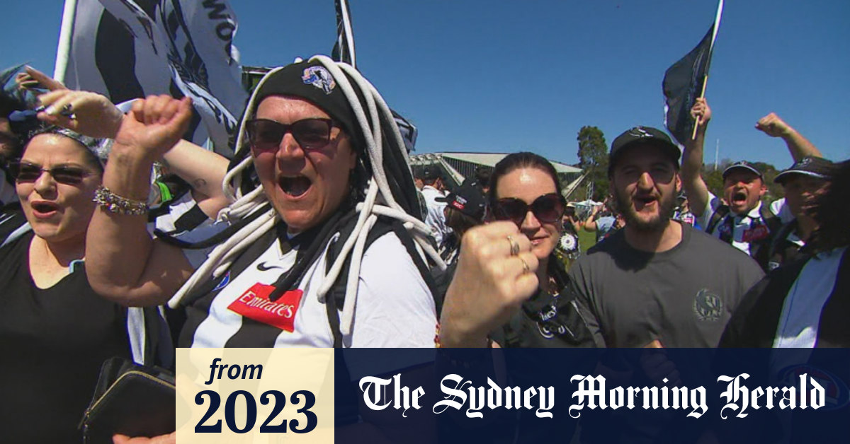 Video: Fans show up and show out for AFL grand final