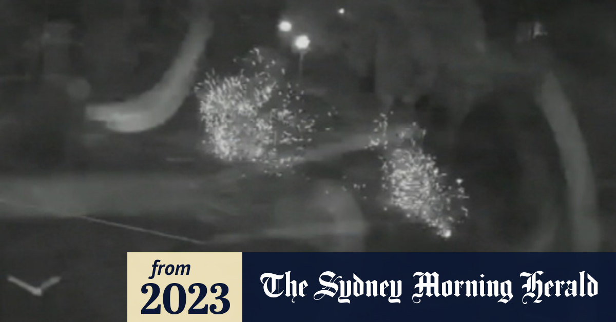 Video: Mystery object exploding on Brisbane street caught on CCTV