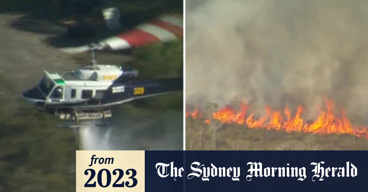 Video: Dozens of fires burn across Queensland