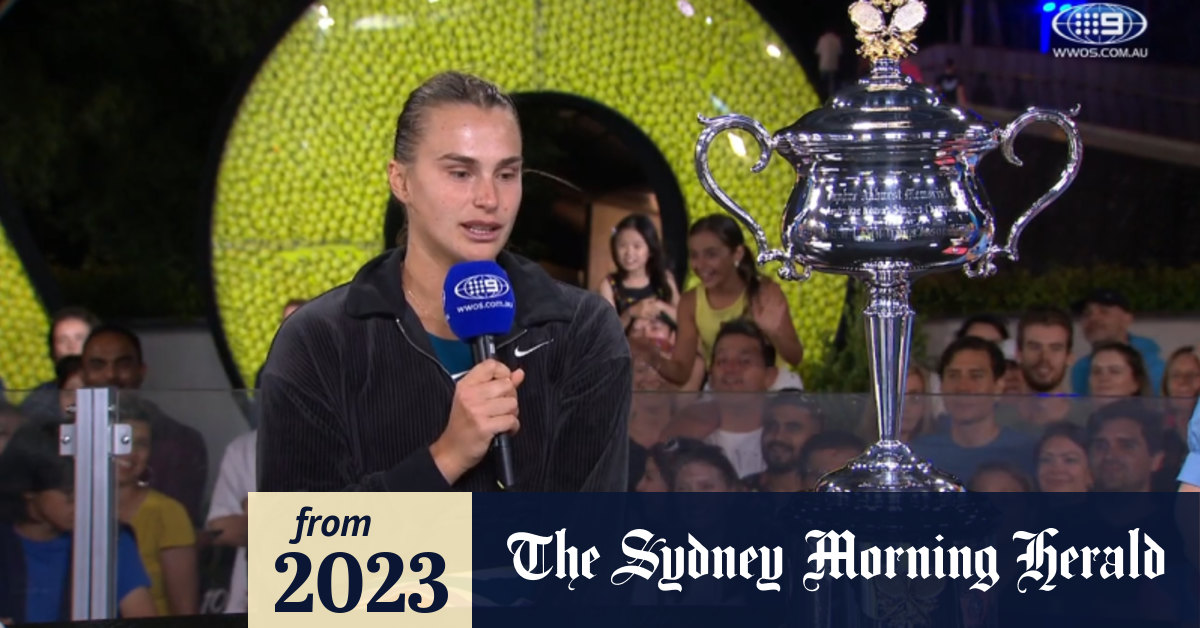 Video: Sabalenka overawed by 'unbelievable' trophy realisation
