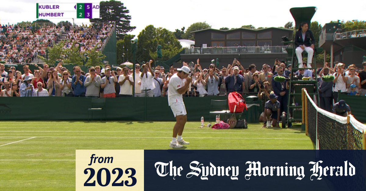 Video: Aussie underdog wins opening-round Wimbledon clash