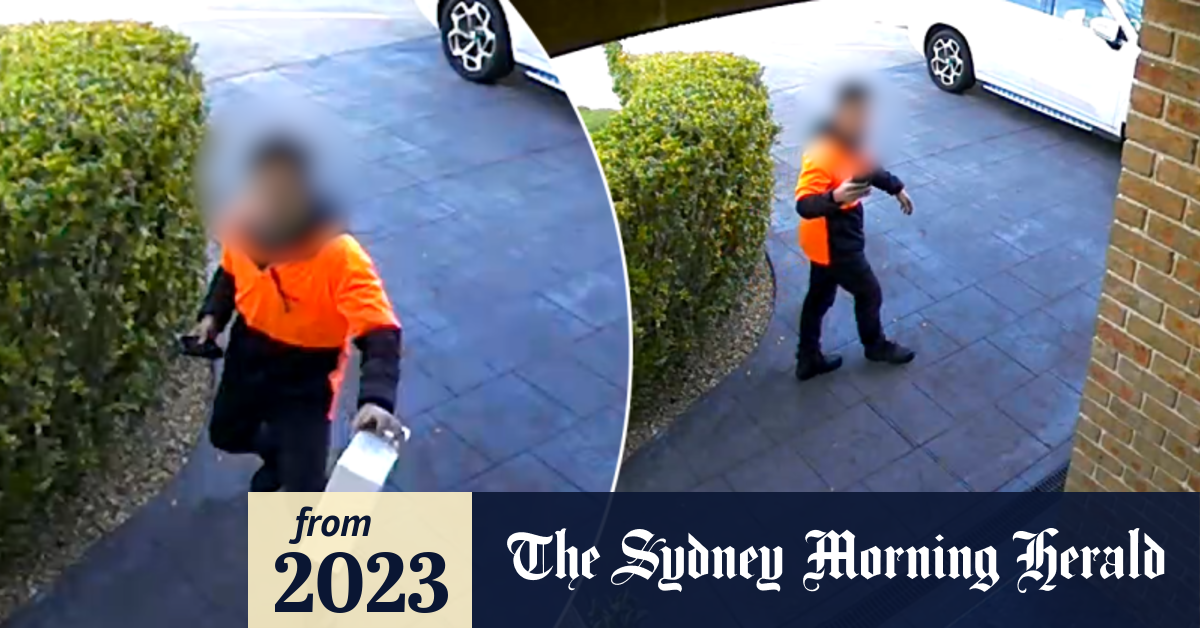 Video: Delivery driver throwing parcel causes thousands in damage to ...