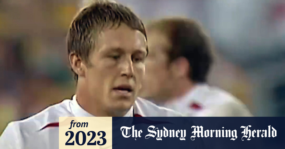 Video: Jonny Wilkinson's 2003 Rugby World Cup winning drop goal