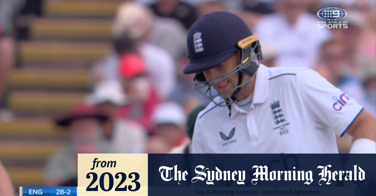 Video: Joe Root tries a RAMP shot on the opening ball!