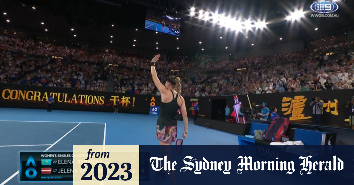 Video: Rybakina books spot in semis