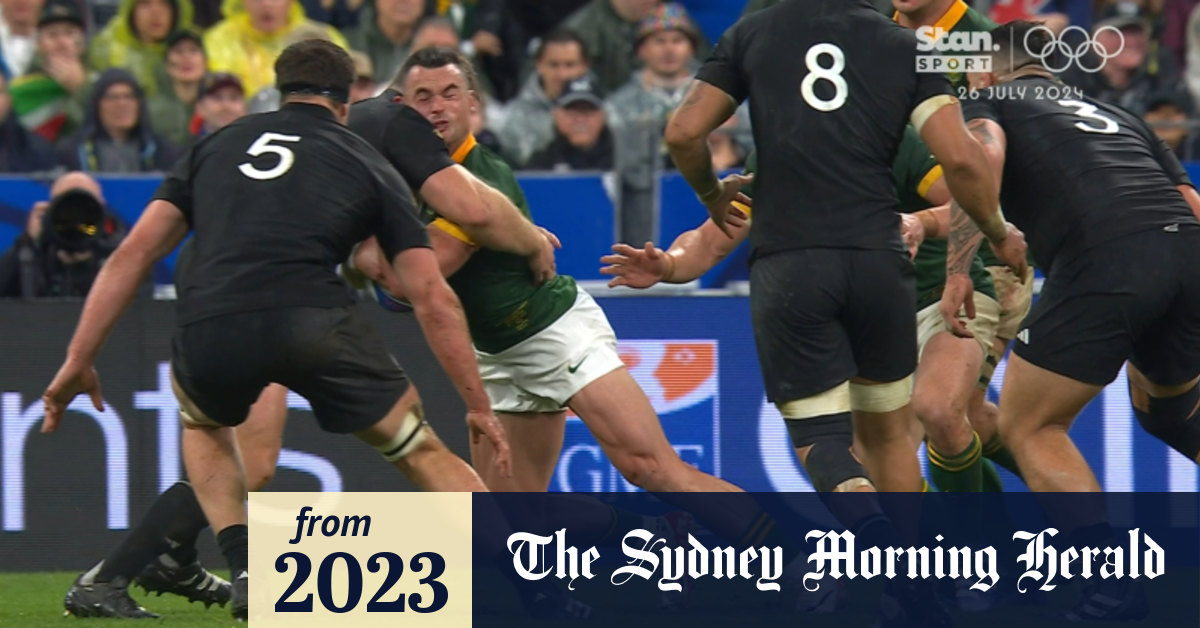 Video: All Blacks captain sees red for high shot