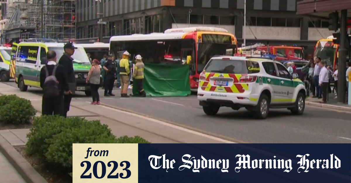 Video: Motorcyclist trapped under bus in Adelaide