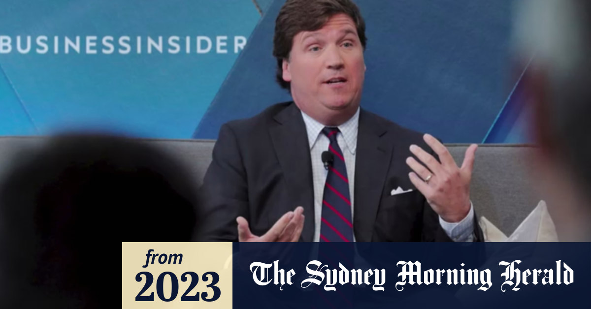 Video: US broadcaster Fox News and right-wing commentator Tucker ...