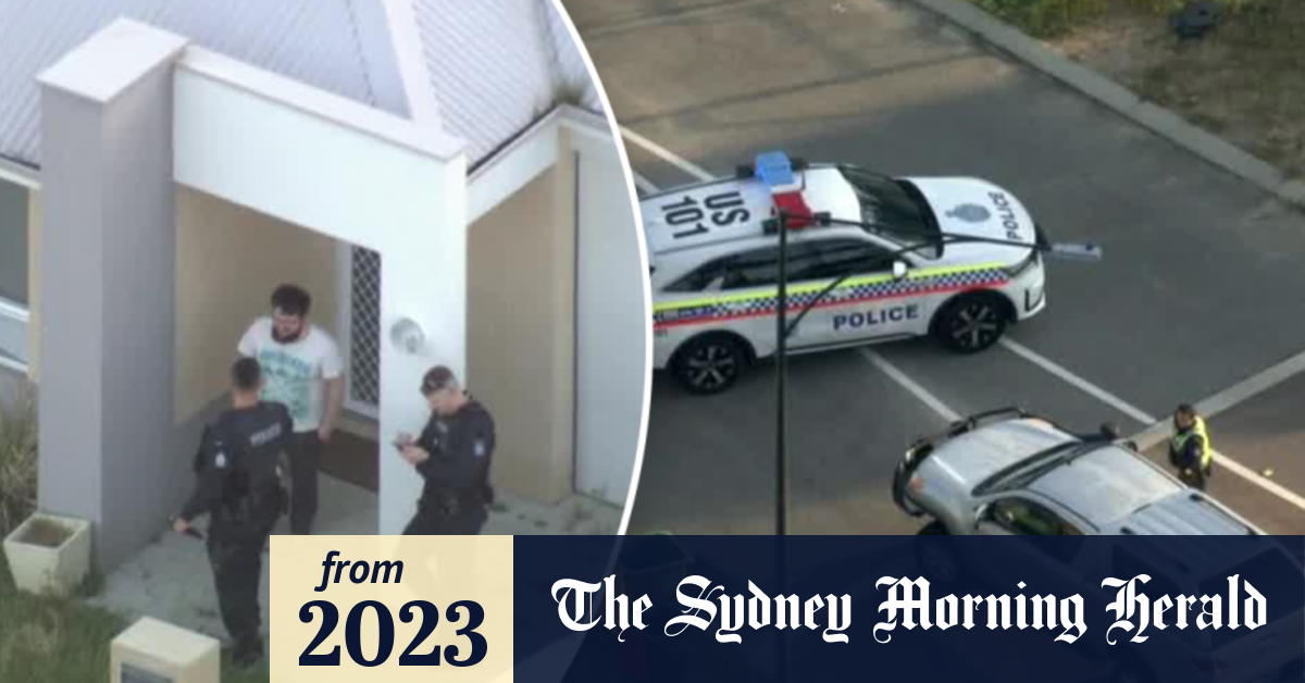 Video: Police swarm Perth street after suspected shooting