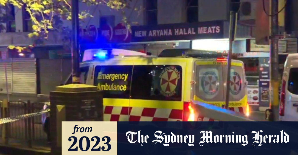 Video: Two men stabbed, found on side of road in Sydney's west