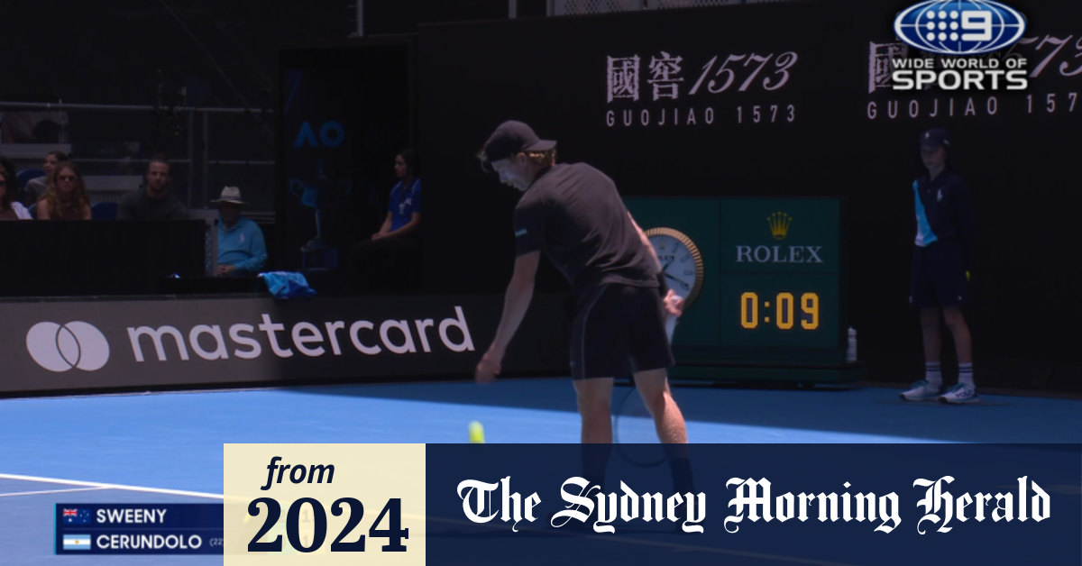 Video: Australian Open Highlights: Dane Sweeny v Francisco Cerundolo