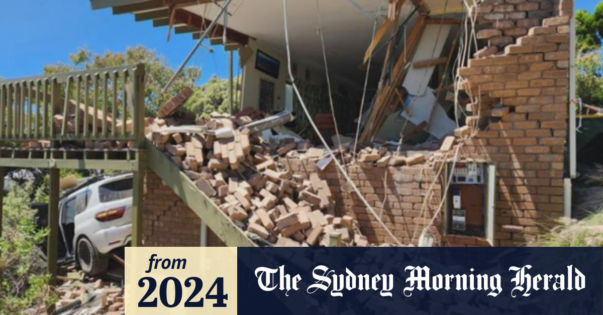 Video: 4WD crashes through top of house