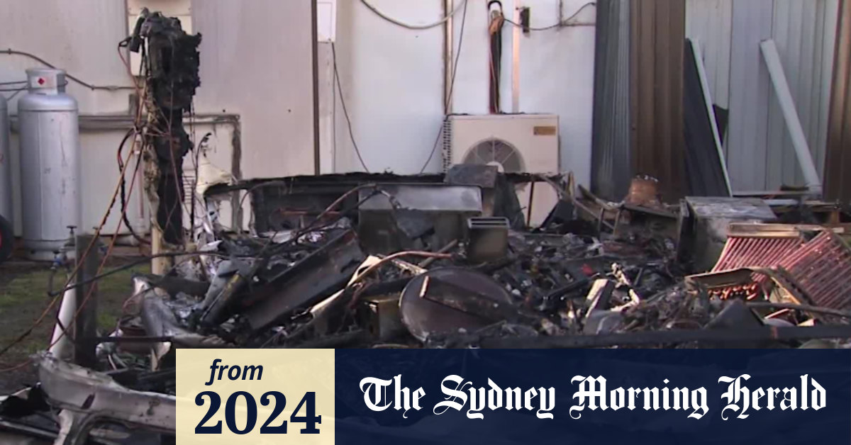 Video: Person found dead after caravan fire in Melbourne's west