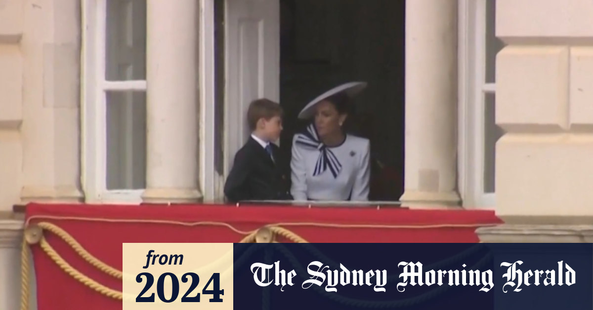 Video: Dancing Prince Louis steals the show at Trooping the Colour