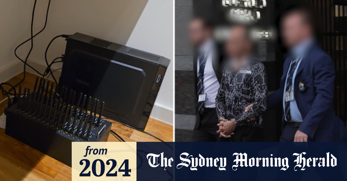 Video: NSW Police raid alleged SMS phishing scammers