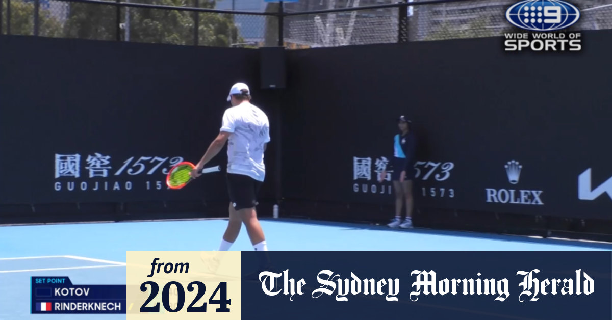 Video: Australian Open Highlights: Patel Kotov v Arthur Rinderknech